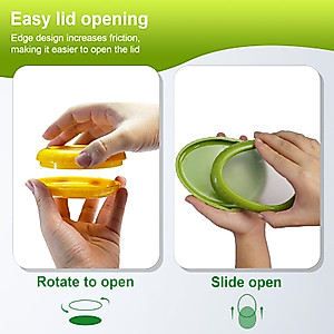 4PCS Silicone Food Storage Containers, Fruit And Vegetable saver, Silicone Food Savers-Fruit And Vegtable Storage Containers Set For Fridge