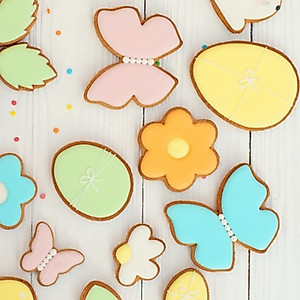 JOB JOL Cookie Cutters 6 PCS, Easter Cookie Cutters, 3'' to 3.5''