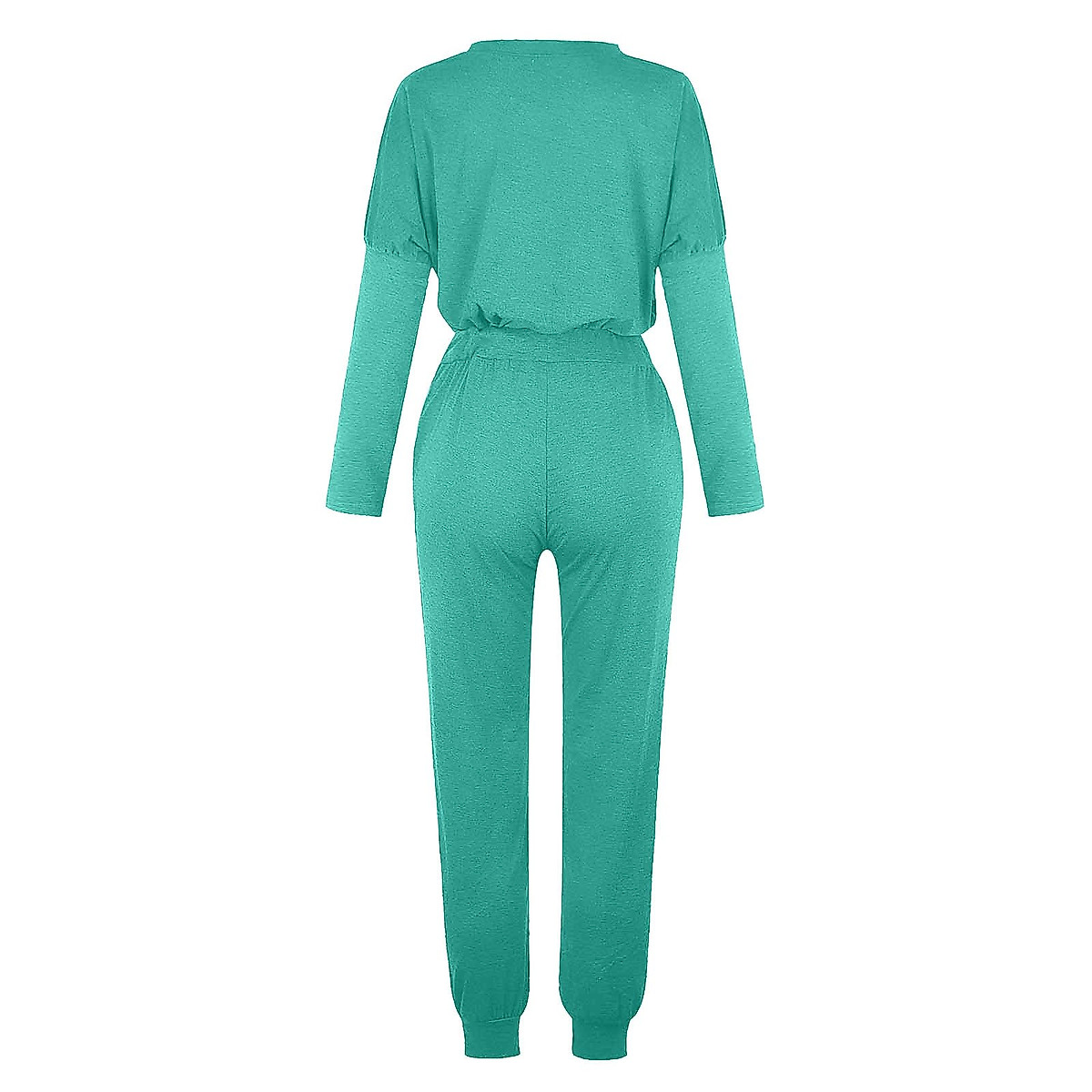 Jogging Suits for Women 2 Piece Set Tie Waist Joggers Pullover and Drawstring Set Casual Fall Outfits for Women Sales Today Clearance