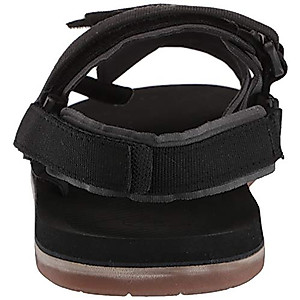 Quiksilver Men's Caged Oasis II Sandal, Black/Grey/Brown, 14 Medium US