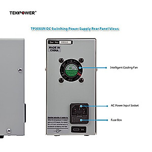 Tekpower TP3005N Regulated DC Variable Power Supply, 0-30V at 0-5A
