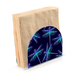 Dragonfly Napkin Holder for Kitchen U-Shaped Paper Towel Dispenser for Tables Sturdy and Durable Paper Napkin Storage for Picnic Party Wedding Home