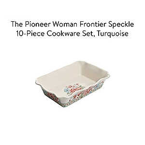 The Pioneer Woman Vintage Speckle 10 Piece Non-Stick Pre-Seasoned Cookware Set