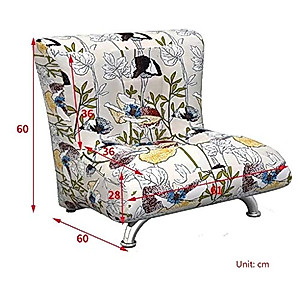 GYDJBD Folding Lazy Sofa, Thick Beanbag Chair, Good Flexibility, Easy to Move, Stainless Steel Sofa Legs (Color : B)