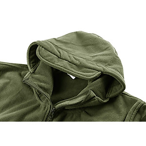 CRYSULLY Men Spring Long Sleeve Hunting Military Trekking Hiking Jackets Outwear Adventure Coat Army Green