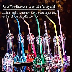 smosun Cocktail Glasses,Martini Glasses,Margarita Glasses,Red Wine Glasses,Glass,Highly Simulated Wine Glasses,Perfect for Family Gatherings, Parties, Bars, Nightclubs,Women's Night