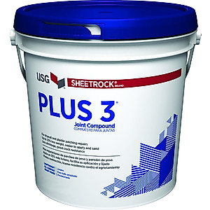 U S Gypsum 384013 3.75QT Plus3 Compound, 3.5 qt, White to Off-White