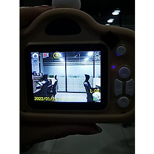 FITORON Children's HD Front and Rear Double Shot 2000w Mini 2.0 Inch Video Camera Game Music All-in-one Camera with 32GB Memory Card