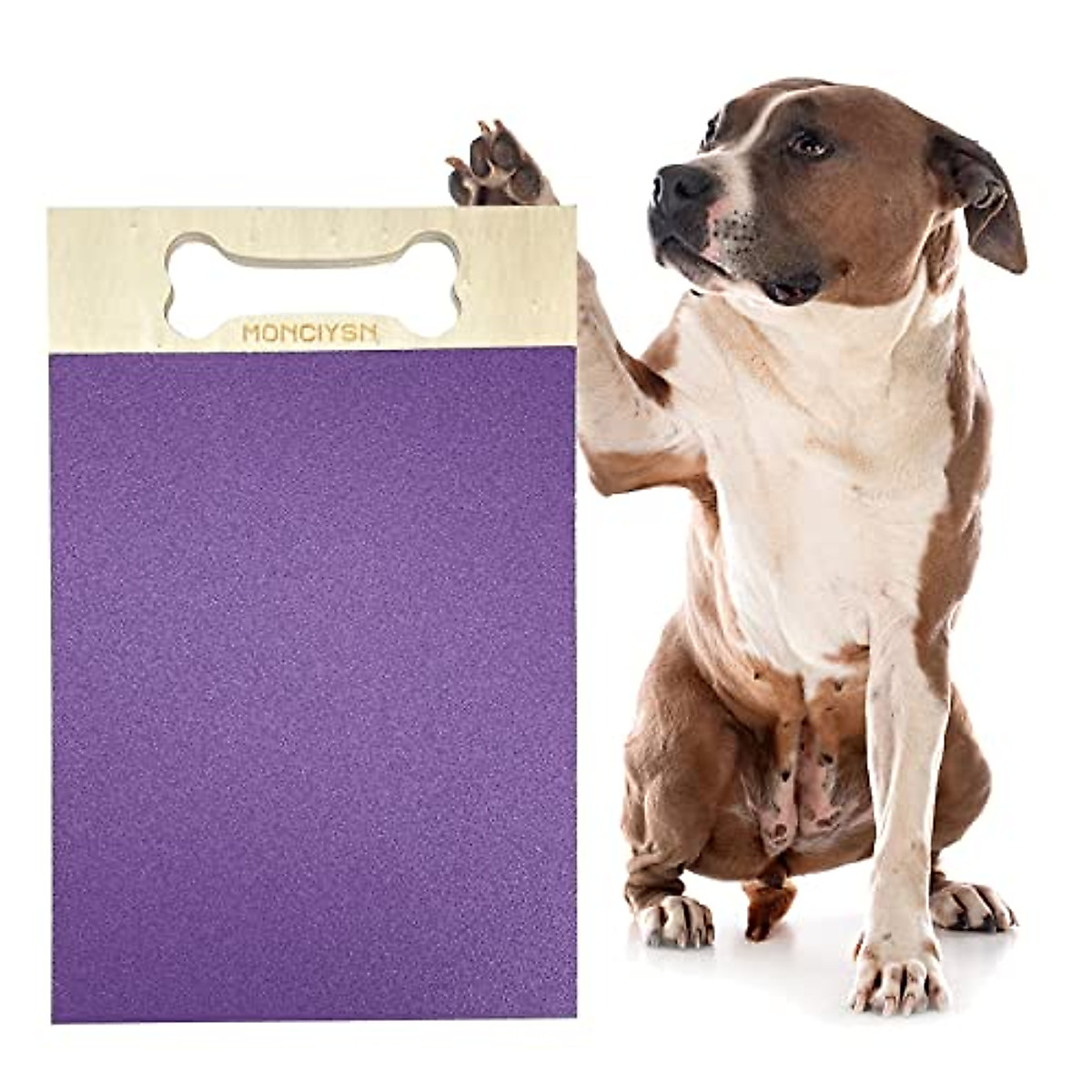 Monciysn Double Sided Dog Scratch Pad for Nails, Stress Free Dog Nail Scratch Board for Dog Nail File