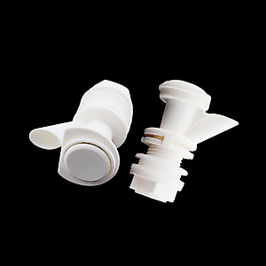 SQXBK 3PCS 60x20mm White Push Button Cooler Tap Replacement Thermos Ice Bucket Tap Suitable for Faucet Replacement