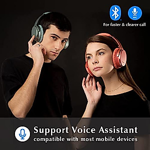 Srhythm NC35 Noise Cancelling Headphones Wireless Bluetooth 5.3, Fast Charge Over-Ear Lightweight Headset with Microphones,Mega Bass 50+ Hours’ Playtime