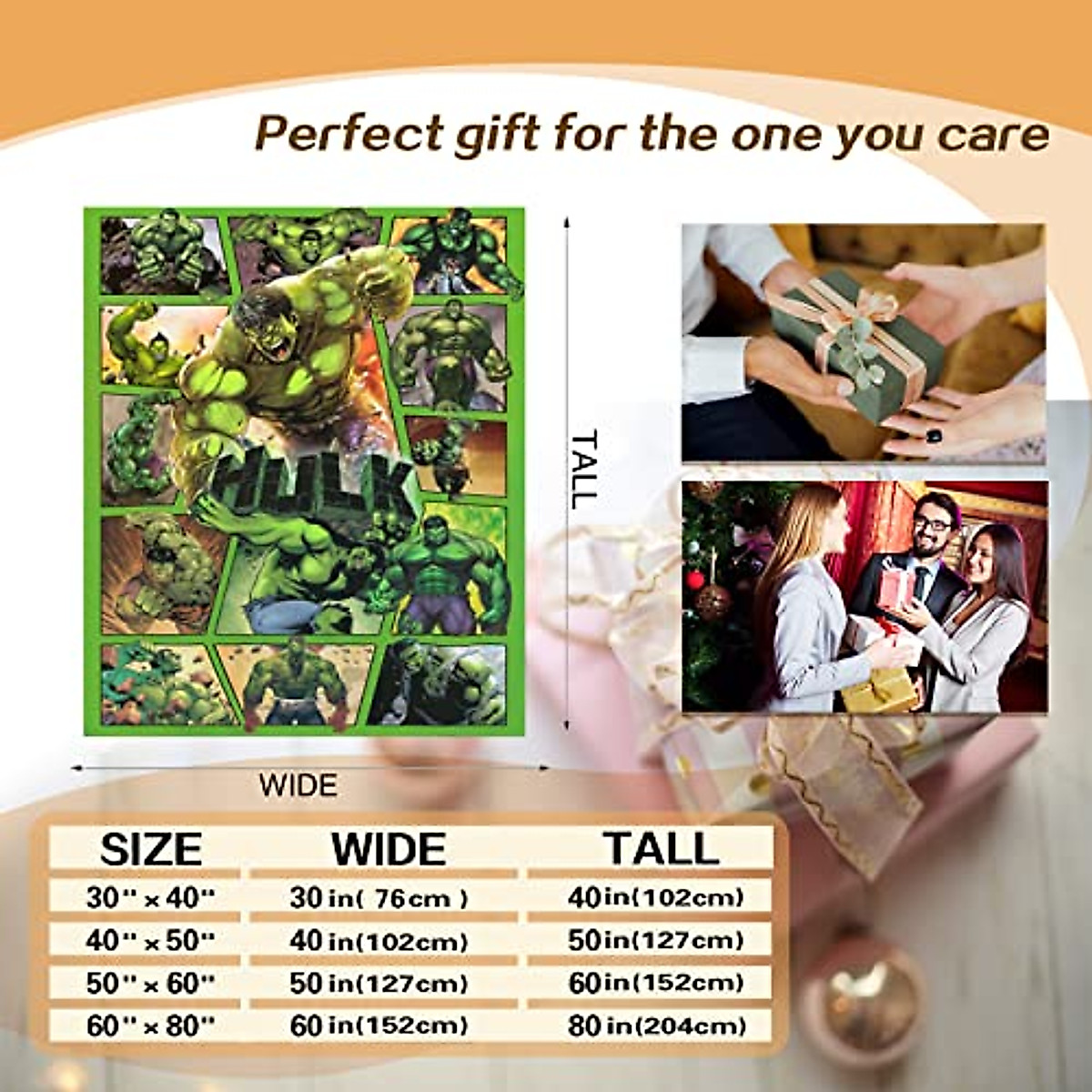 Super Hero Throw Blanket Ultra Soft Flannel Blanket Cozy Plush Bedding for Sofa Bed Living Room All Season 62" x 52"