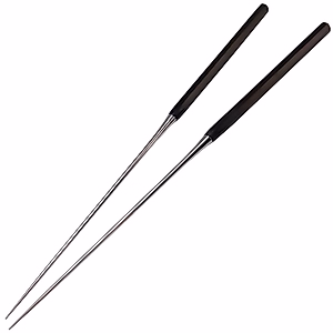 TIKUSAN Plating Chopsticks Moribashi Japanese Restaurant Chef's Traditional Garnishing Tweezers Made in Japan (6.5", Magnolia Handle)