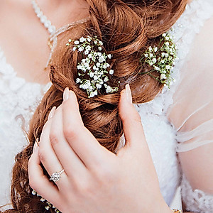 1.5ct Moissanite Promise Rings for Her, D Color VVS1 Clarity Lab Created Diamond Rings Brilliant Round Cut Side Stone Moissanite Engagement Ring Rhodium Plated S925 Sterling Silver Moissanite Rings