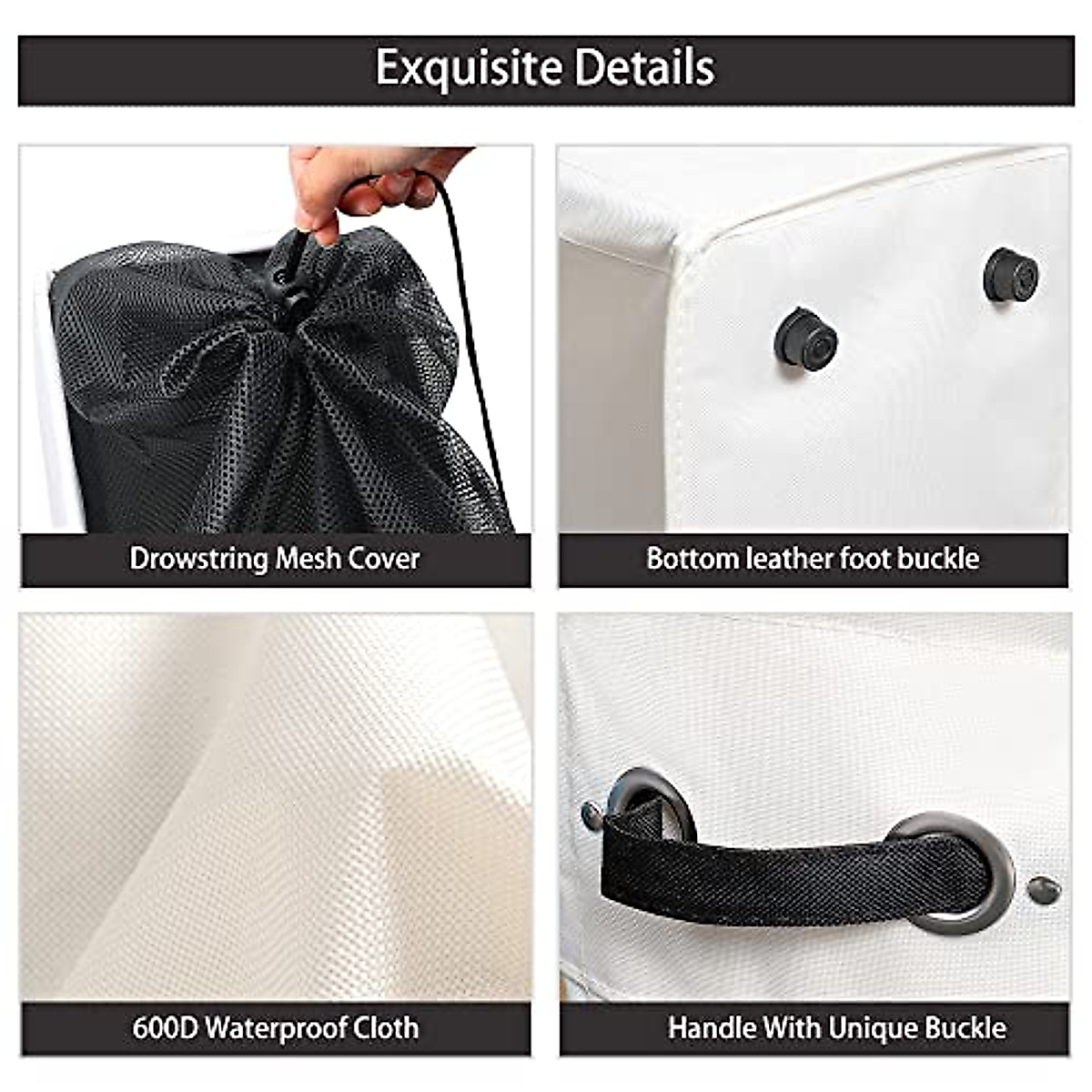 Comfortez Slim Laundry hamper with handles Portable Narrow cloth hamper Skinny laundry hamper Waterproof Clothes hamper Fabric baskets for laundry（Beige）