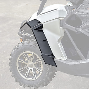 SAUTVS Extended Fender Flares Mud Flaps Wider XXL Mud Guards Extension for Can-Am Commander & Commander Max 800 1000 2011-2020 Accessories (8PCS, Replace 715002451, 715001013)