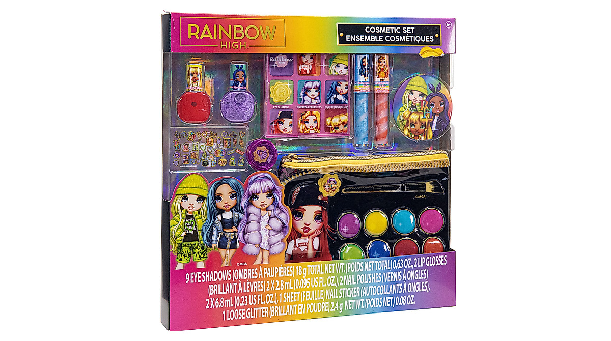 Rainbow High Cosmetic Makeup Set for Girls Ages 6+