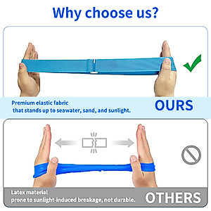 Towel Belt is an Ideal Choice for Beach Towel Clips, Perfect for Beaches, Pools and Cruise Chairs. Essential for Beach vacationers, Families a Must-Have for Cruise Essentials and Beach Accessories (3)