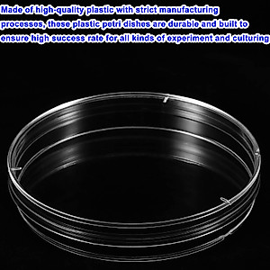 KOHAND 50 Pack Petri Dishes with Lids, 90 x 15 mm Plastic Lab Petri Dishes Agar Plates Diameter by with 100 PCs Plastic Transfer Pipettes (3ML), Science Experiment Kit for School Lab Projects