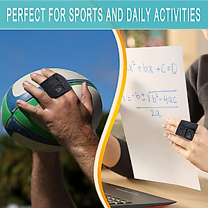 VHOPMORE Finger Splint Wraps Reusable Finger Buddy Tape Adjustable Finger Brace Trigger Finger Splints Mallet Finger Support Compression Finger Sleeves for Arthritis Pain Relief, Sport Injury - M