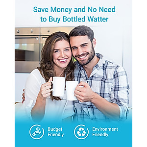 AQUA CREST 4396508 Refrigerator Water Filter, Replacement for Whirlpool® EDR5RXD1, 4396510, NLC240V, Filter 5, 46-9010 (Pack of 3)