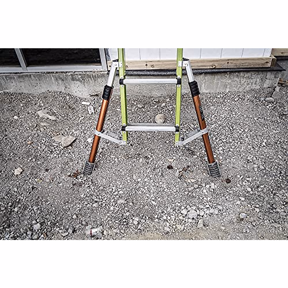 Little Giant Ladder Systems Conquest 2.0 All-Terrain, M17, 17ft, Multi-Position Ladder with Adjustable Outriggers, Fiberglass, Type 1A, 300 lbs Weight Rating, (17107-001)