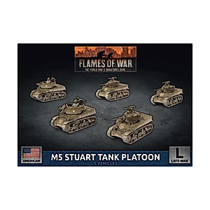 Flames of War: Late War: United States: M5 Stuart/M8 Scott Light Tank Platoon (UBX70)