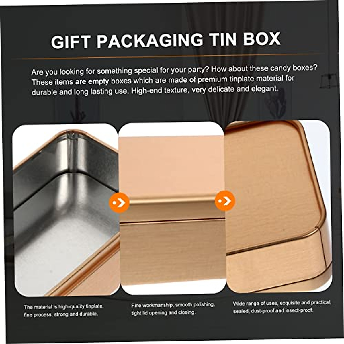 Zerodeko 12 pcs gift packaging iron box small kitchen canister Tea Tin Canister large metal container bags decorative paper Empty Tin tissue jar coffee decor Tinplate Tin baby cover candy