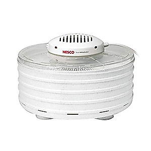 NESCO FD-37 Food Dehydrator, For Snacks, Fruit, Beef Jerky,White/Clear, 4 Trays