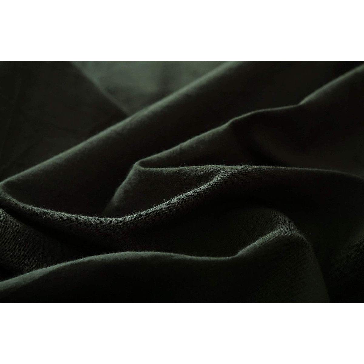 F.Y.Dreams 3Pcs Queen Size 100% Washed Cotton Duvet Cover Set,Fade-Resistant Linen Like,1 Duvet Cover 90x90 Inches with Zipper and 2 Pillowcases(NOT Suitable for Weighted Blankets),Forrest Green