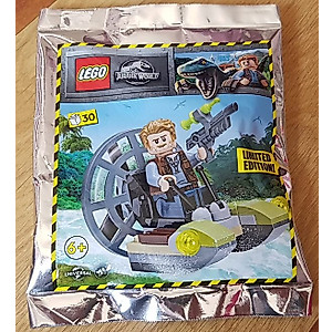 LEGO Jurassic World: Owen with Airboat and Tranquilizer Gun - Ages 6+