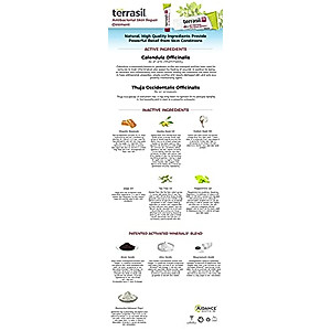 Antibacterial Skin Repair, 3X Faster Natural Ingredients for Treatment of Fissures Folliculitis Angular Cheilitis Impetigo Chilblains Lichen Sclerosus Cellulitis by Terrasil (14 Gram)