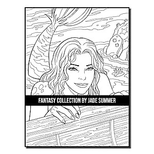 Fantasy Collection: An Adult Coloring Book with 100+ Incredible Coloring Pages of Mermaids, Fairies, Vampires, Dragons, and More!