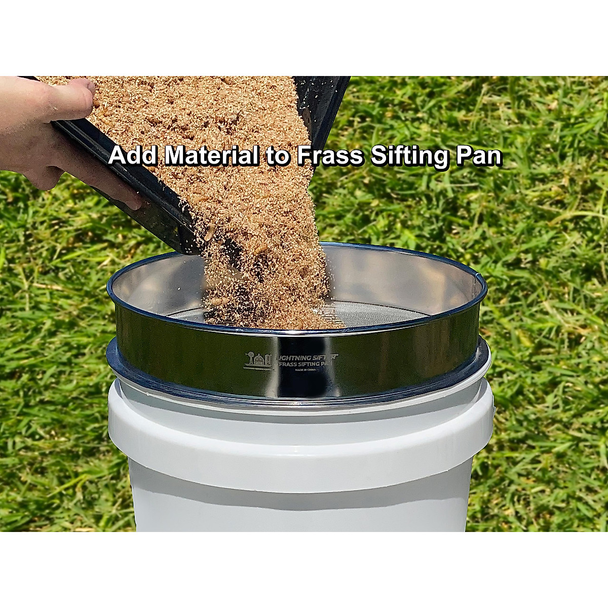 Mealworm Farming Solutions MFS' Lightning Sifter Frass Sifting Pan (D-11)