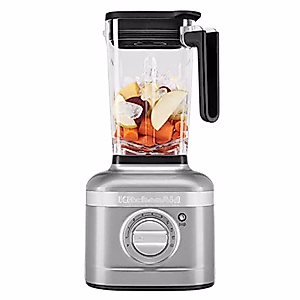 KitchenAid KSB4027CU K400 Countertop Blender, 56 OZ, Contour Silver (Renewed)