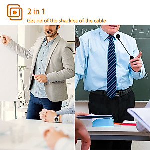 Case of 1 Transmitter 10 Receivers, Retekess T130 Tour Guide System, Assisted Listening Devices,with Retekess TT123 Wireless Microphone, Translation Devices for Church