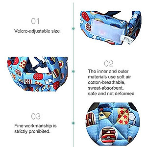 Baby Infant Toddler Helmet No Bump Safety Head for Crawling Infant Safety Helmet Adjustable Walking Baby Helmet +3pcs Baby Crawling Anti Slip Knee Pads for Age 6-36 Months