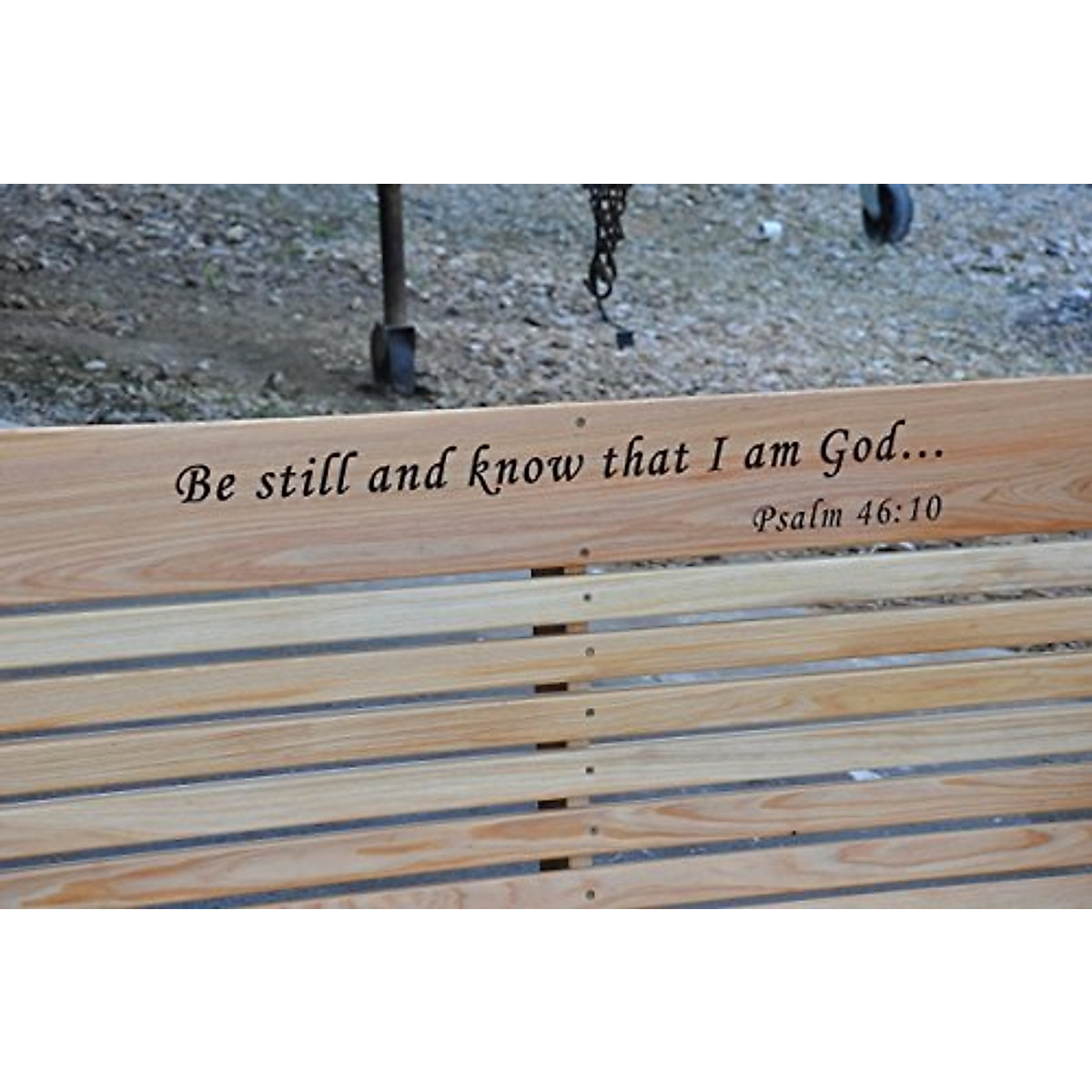 5 Ft Cypress Porch Swing with Custom Engraving