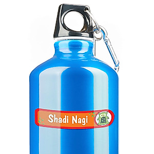 Lovable Labels Personalized Labels for Kids (45 Labels) - Waterproof Dishwasher Safe Peel and Stick Labels are Great for School Supplies Daycare Camp Bottles (Designer Series Lattice)