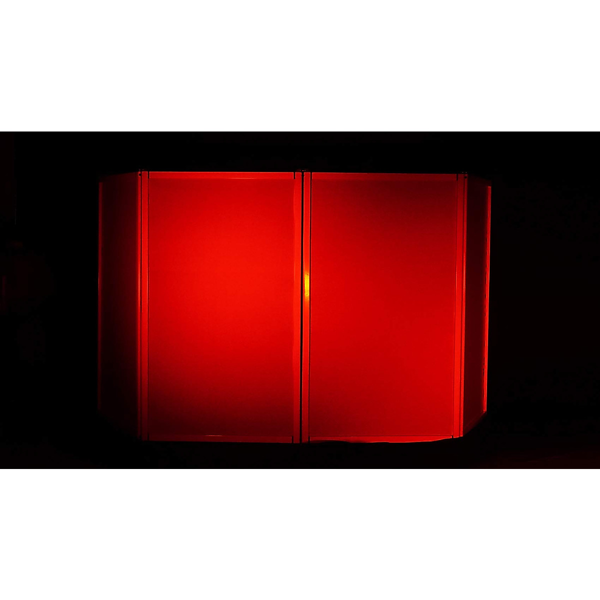 Rockville RFAAW DJ Event Facade Light Weight Metal Frame Booth+Travel Bag+Scrim,White