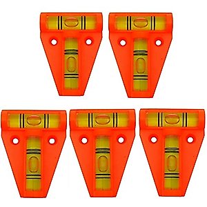 5x RV T Level, Cross Check Bubble Level for RV, Tripods, Machines, Furniture, Trailers (Red)