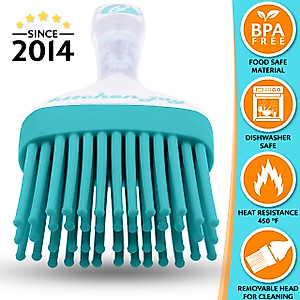 Kitchen Joy Silicone Basting Brush for Cooking Brush, Pastry Brush & Cooking Brush for Oil and Sauce - Silicone Pastry Brush for Baking; Silicone Brush Cooking