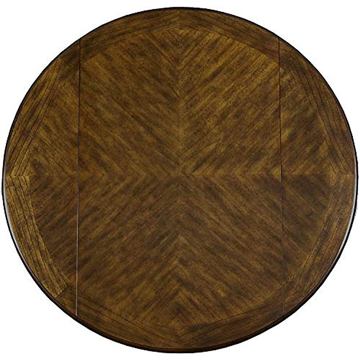 New Classic Furniture Gia 3-Piece Drop Leaf Counter Table Set with 2 Chairs, 42-Inch, Brown