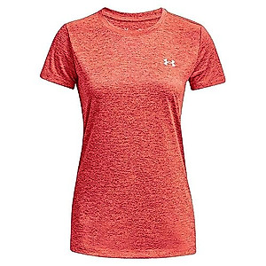Under Armour Women's Tech Twist T-Shirt, (629) Beta/Pomegranate/Metallic Silver, Medium