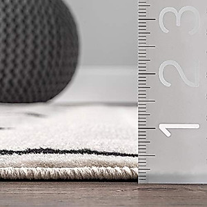 nuLOOM Romina Diamond Stripes Area Rug, 5' x 8', Grey