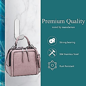 Zorveiio 24 Pcs Self Adhesive Hooks Heavy Duty, 304 Stainless Steel Hooks Razor Holder Wall Hooks Bath Towel Hook Hanging Hooks for Towels Robe Coat Hats Shower Bathroom Kitchen - Brushed Nickel