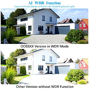 OOSSXX (Extend Camera for Wireless Camera System) 5.0MP & 130° Ultra Wide-Angle PIR Detection 2-Way Audio 2-Antennas Outdoor Home WiFi Video Surveillance