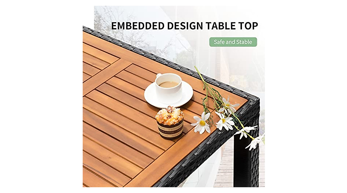 Flamaker 5 Piece Patio Dining Set - Durable Outdoor Garden Furniture