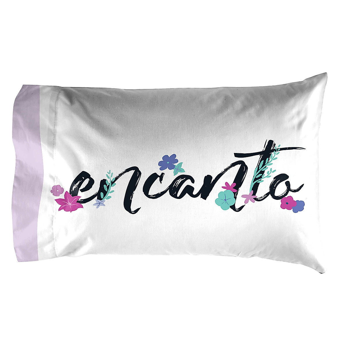 Disney Encanto The Magical Madrigal Sisters 1 Single Reversible Pillowcase - Double-Sided Kids Super Soft Bedding (Official Disney Product)