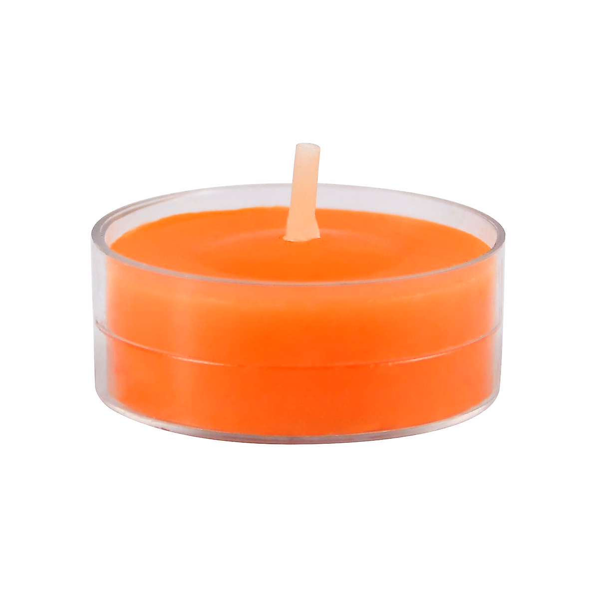 Jeco Inc. 12pk Pumpkin Spice Tealight Candles, 1.75&quotD x 0.75&Quoth, Orange, 12 Count